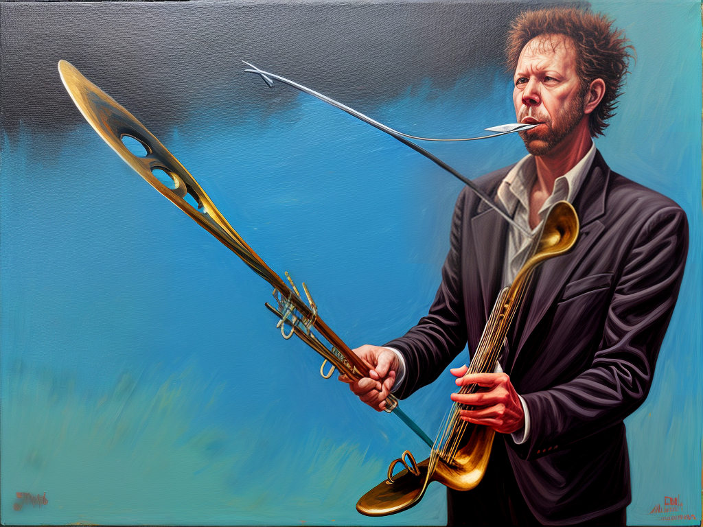 tom waits swordfishtrombone oil painting