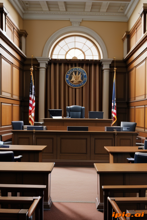 Inside a Traditional Courtroom: A Setting for Justice and Legal Proceedings