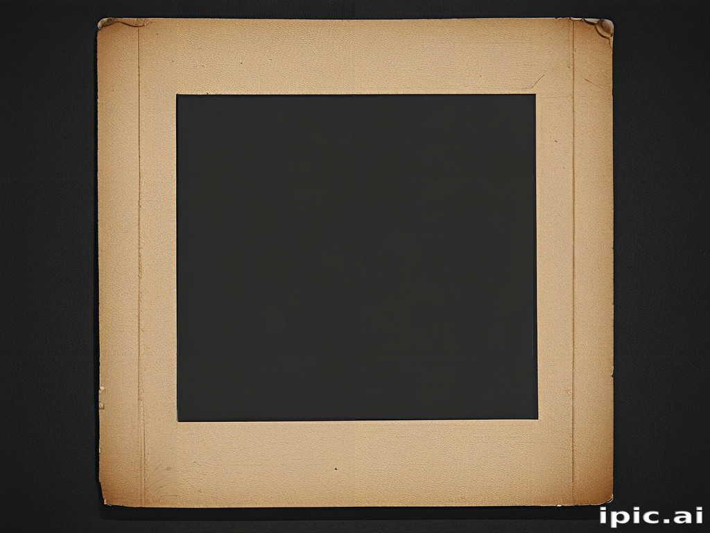 Empty Vintage Photo Frame Awaiting a Cherished Memory or Picture