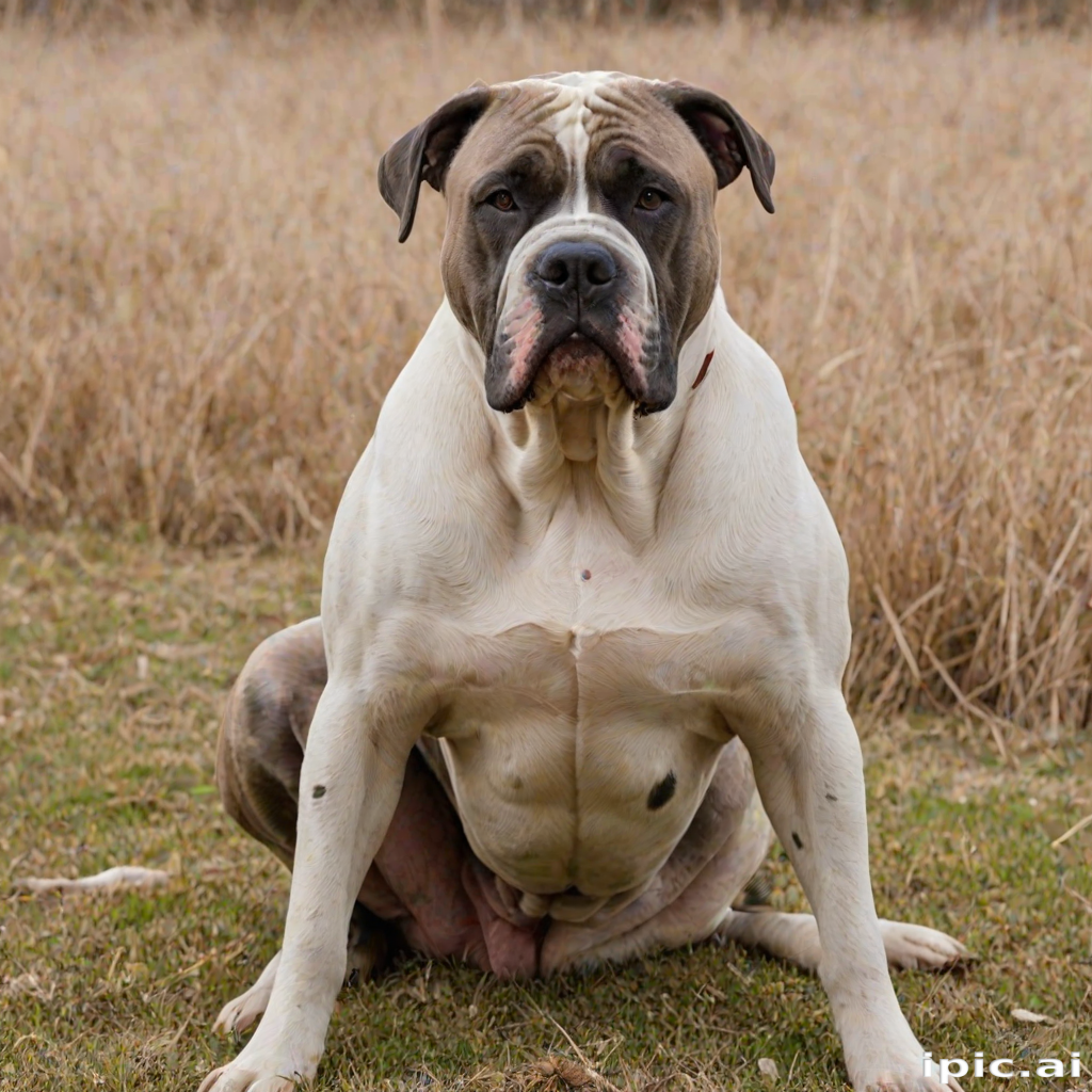 A Majestic Dog Sitting Proudly in a Beautiful Natural Setting.