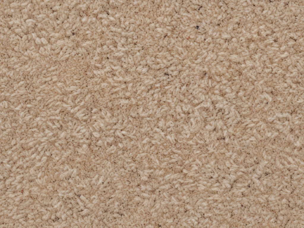 Close-Up View of Soft, Textured Beige Carpet with Subtle Patterns