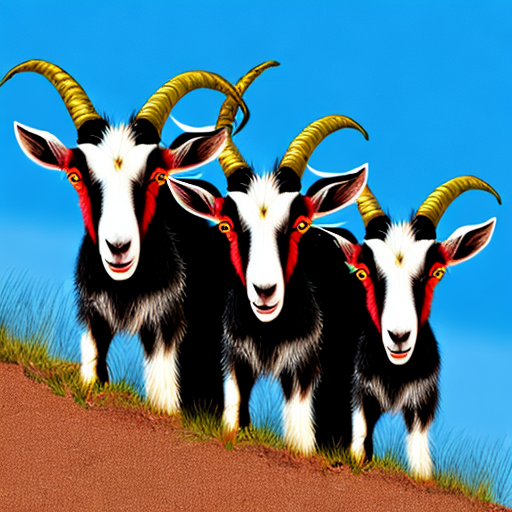 Three headed goat
