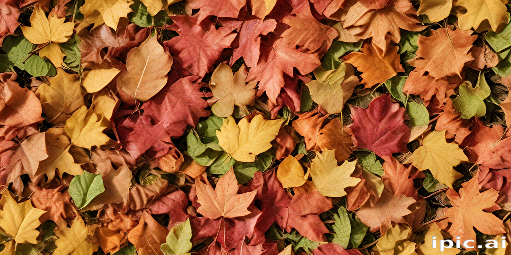 A Vibrant Collection of Autumn Leaves in Varying Shades of Color.