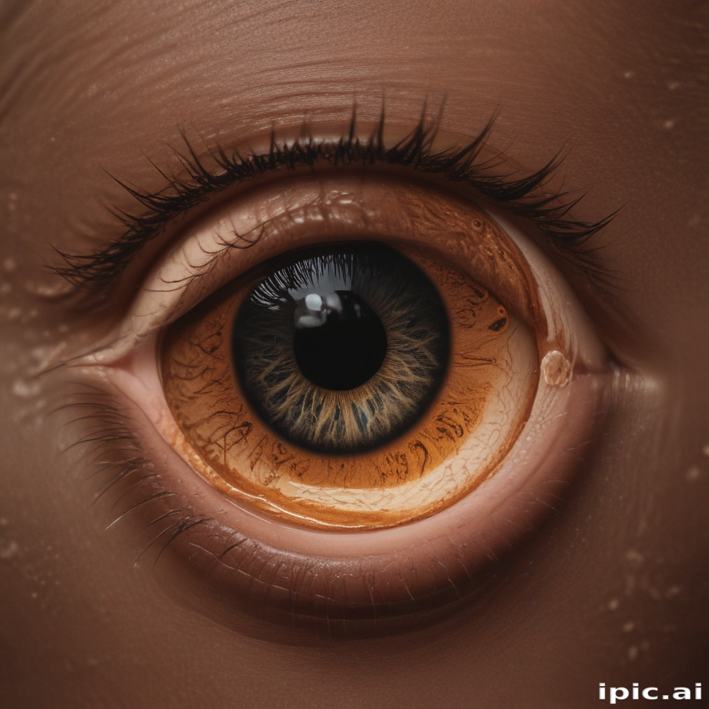 Close-Up of a Strikingly Detailed Human Eye with Unique Color Patterns