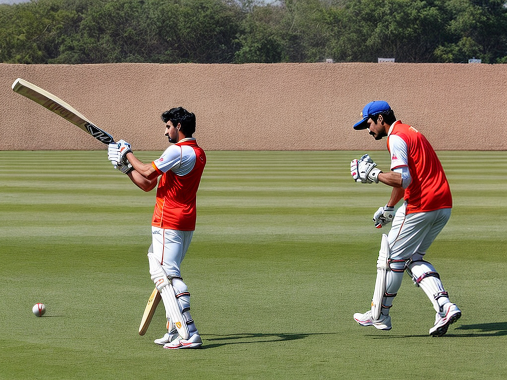 Mughal emperor Akbar playing cricket
