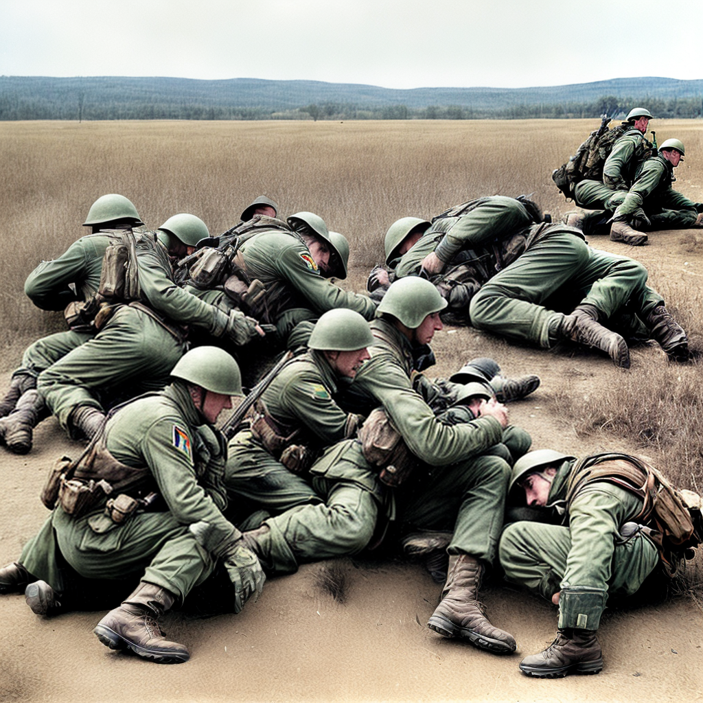 a picture of nazi soldiers fighting againts soviets soldiers
