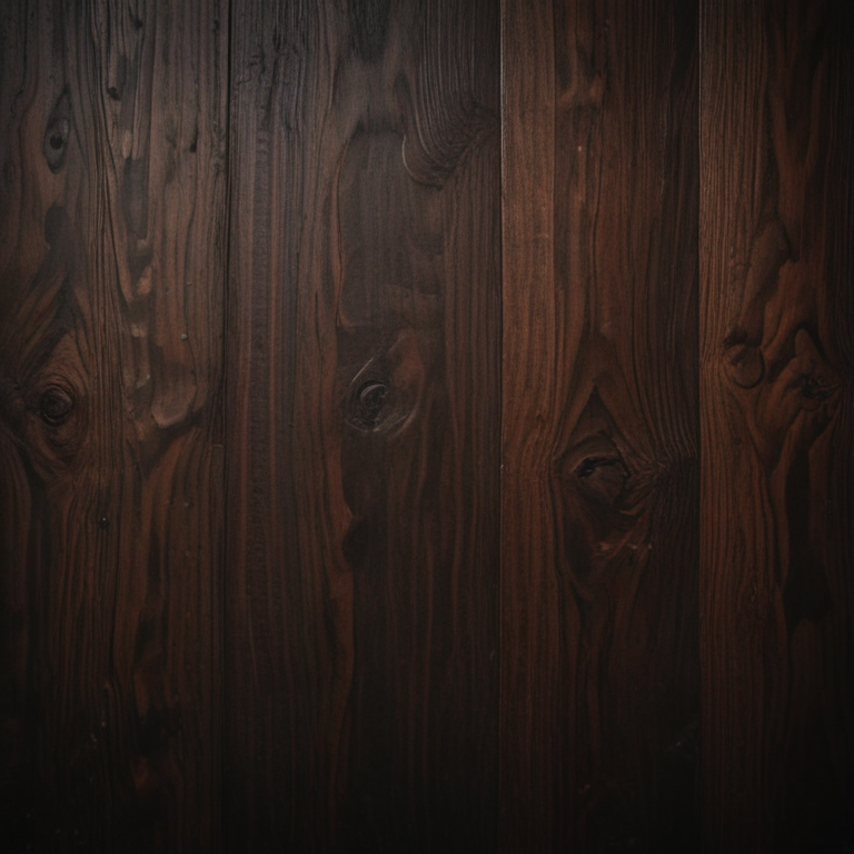 Rich Dark Wood Grain Texture with Unique Patterns and Natural Elegance