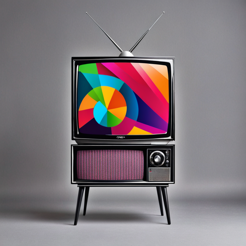 tv set colorful