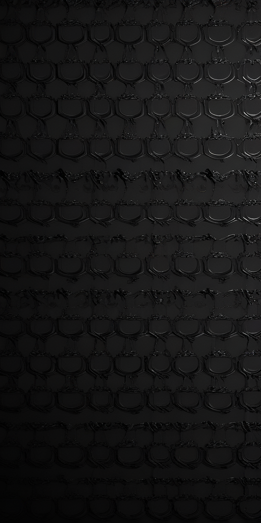 Textured Black Surface with Glossy Finish and Intricate Patterns.