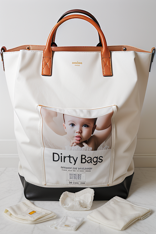 Stylish Diaper Bag Featuring a Playful Design for Modern Parents