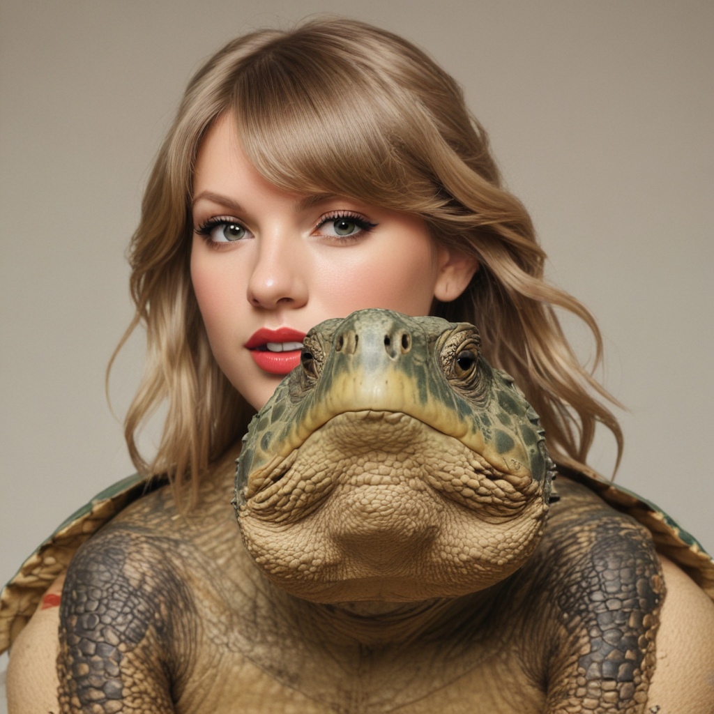 Taylor Swift as a Turtle