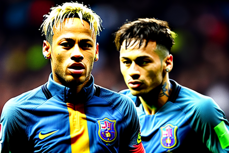 Neymar winning the ballon d’or
