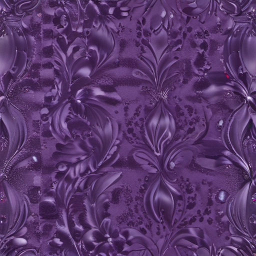 Elegant Purple Floral Pattern with Rich Textures and Shimmering Details.