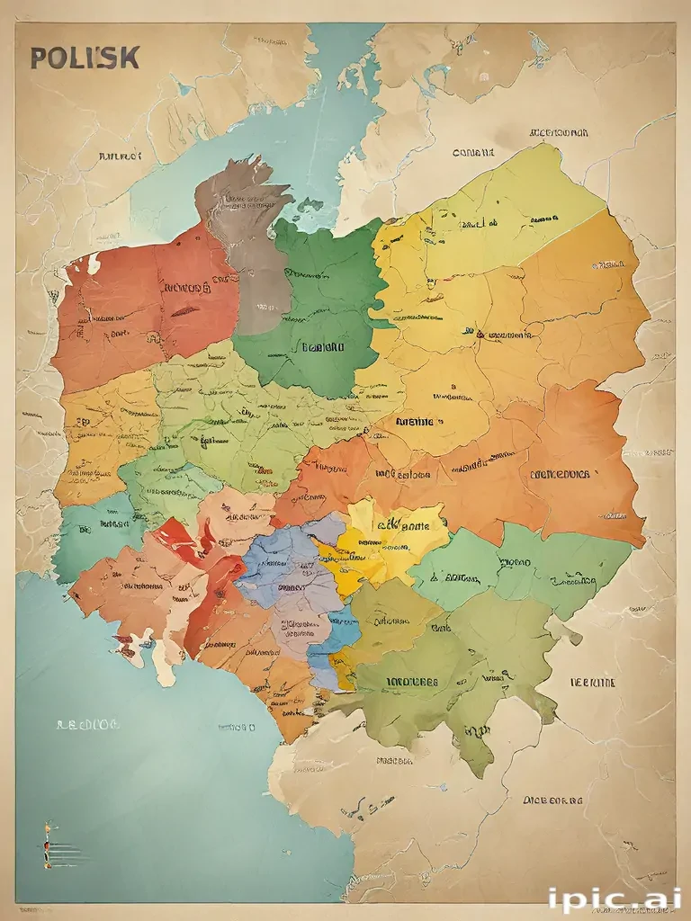 Detailed Map of Poland Highlighting Regions and Administrative ...