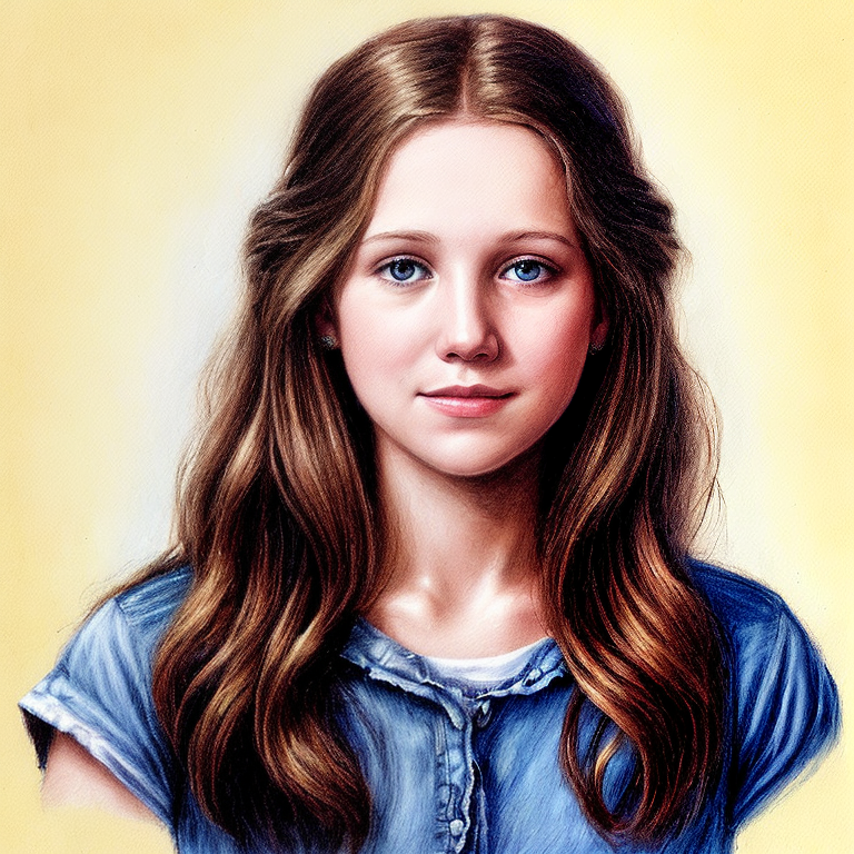 Full length portrait of Carrie White, from Steven Kings novel Carrie