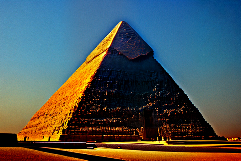 A pyramid with one eye at its top