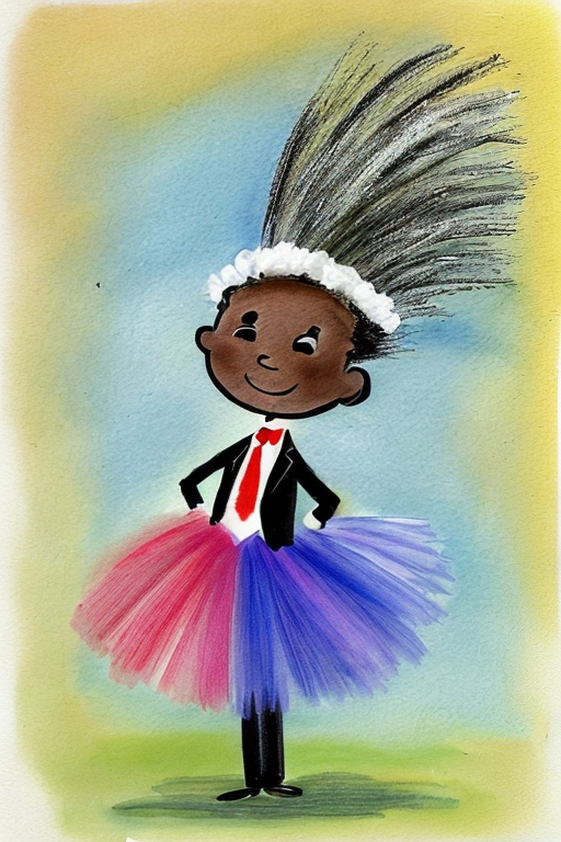 A picture of Donald Trump in a tutu