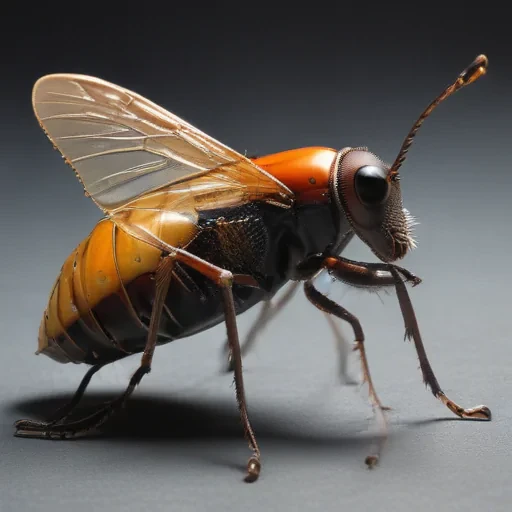 A Close-Up View of a Unique Insect with Intricate Details and Colors