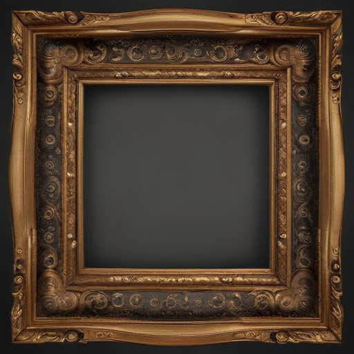Elegant Vintage Frame Awaiting a Beautiful Artwork to Complete It