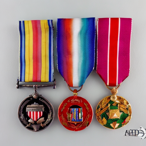 realistic army service ribbon rack including the medal of honor