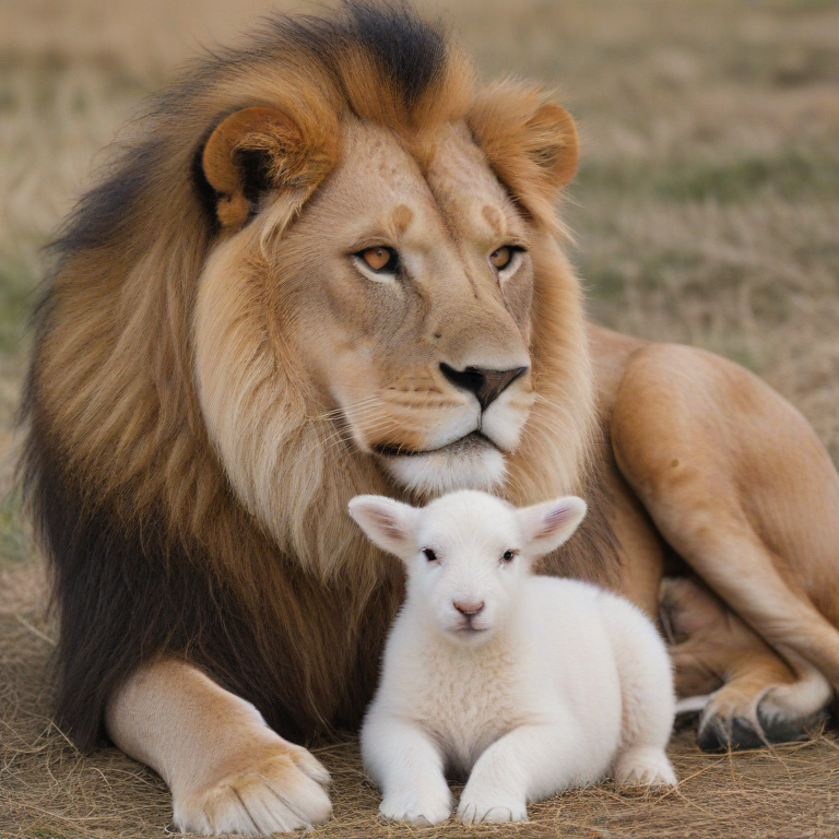 Lion and lamb