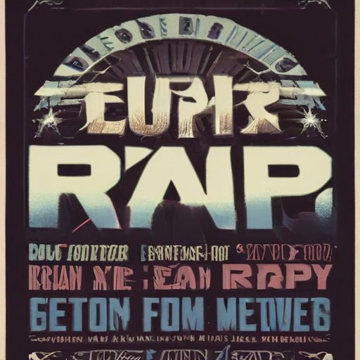 I want a poster for my rap festival called Rising Festival