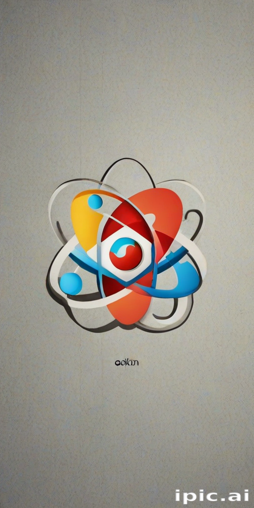 Colorful Atomic Structure Representing Scientific Concepts and Modern ...