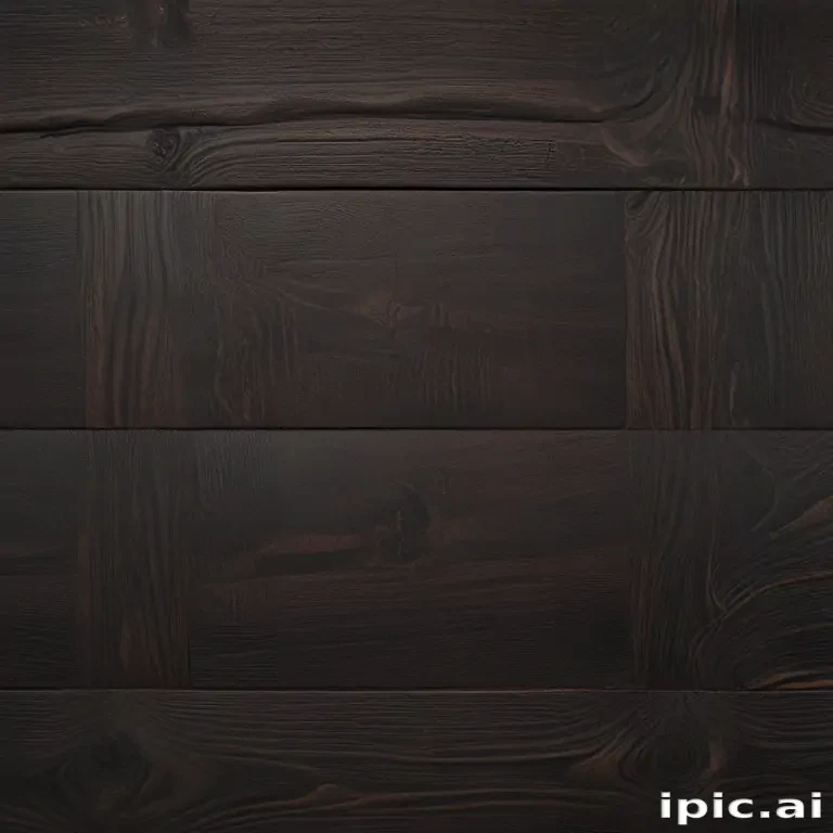 Elegant Dark Wood Plank Texture with Rich Grains and Natural Patterns