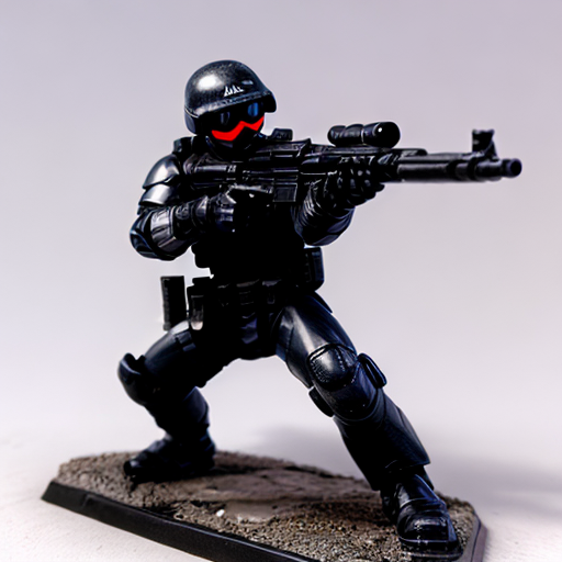 Snow soldier with sniper