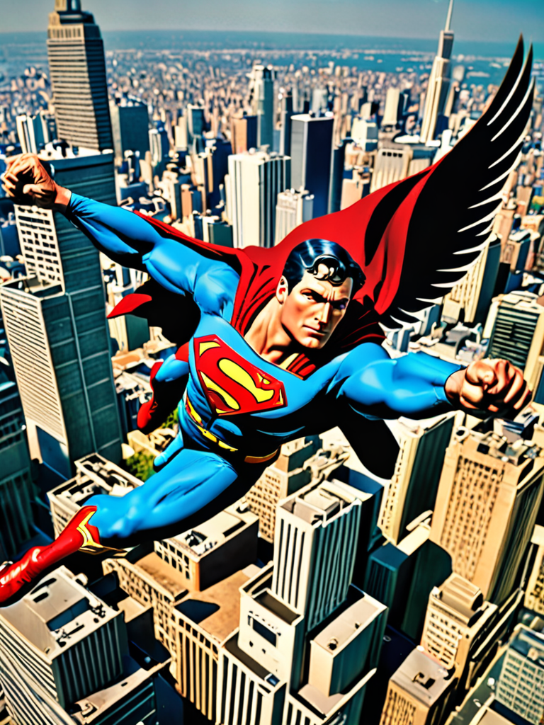 Hawks attacking Superman