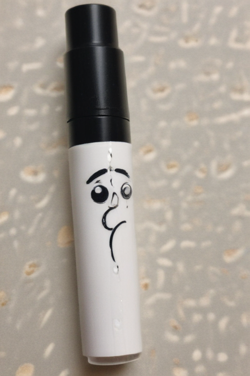 A sharpie marker with a sad face