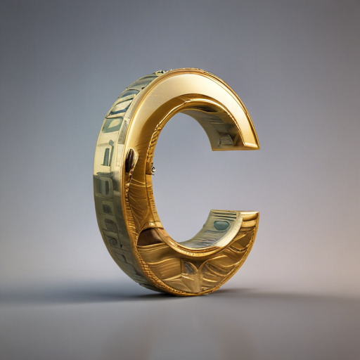 Elegant Golden Letter C Displaying Intricate Design and Artistic ...