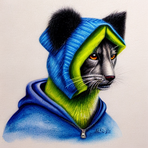 hood rat smoking weed