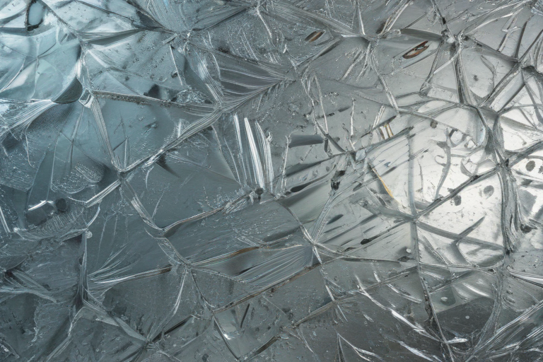 Intricate Patterns of Frosted Glass Capturing Light and Texture ...