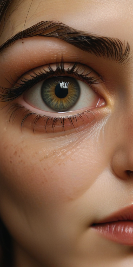 Close-Up of a Captivating Eye with Unique Colors and Textures