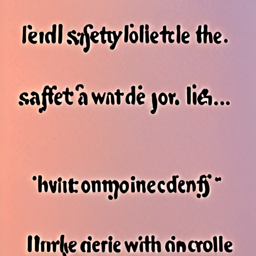 A cute picture to be used as a mobile wallpaper representing safety and ...