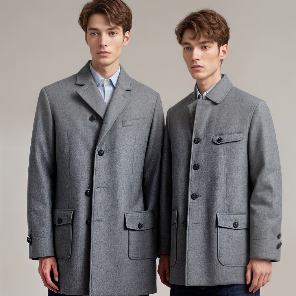 raon coat on man and woman