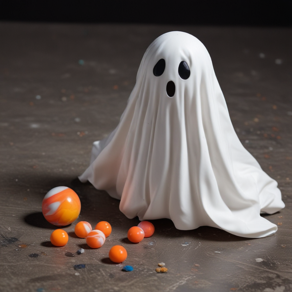 jawbreaker candy and a ghost at night