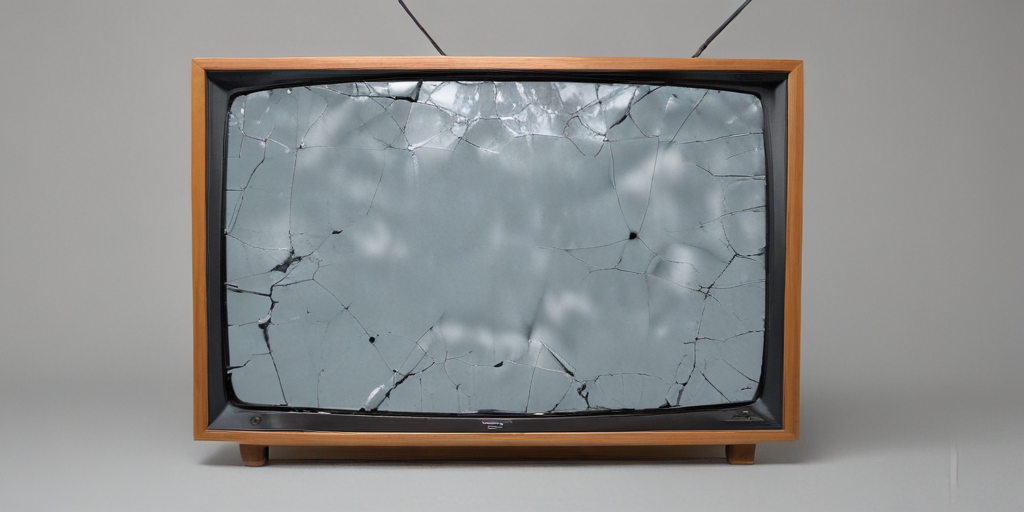cracked TV-screen