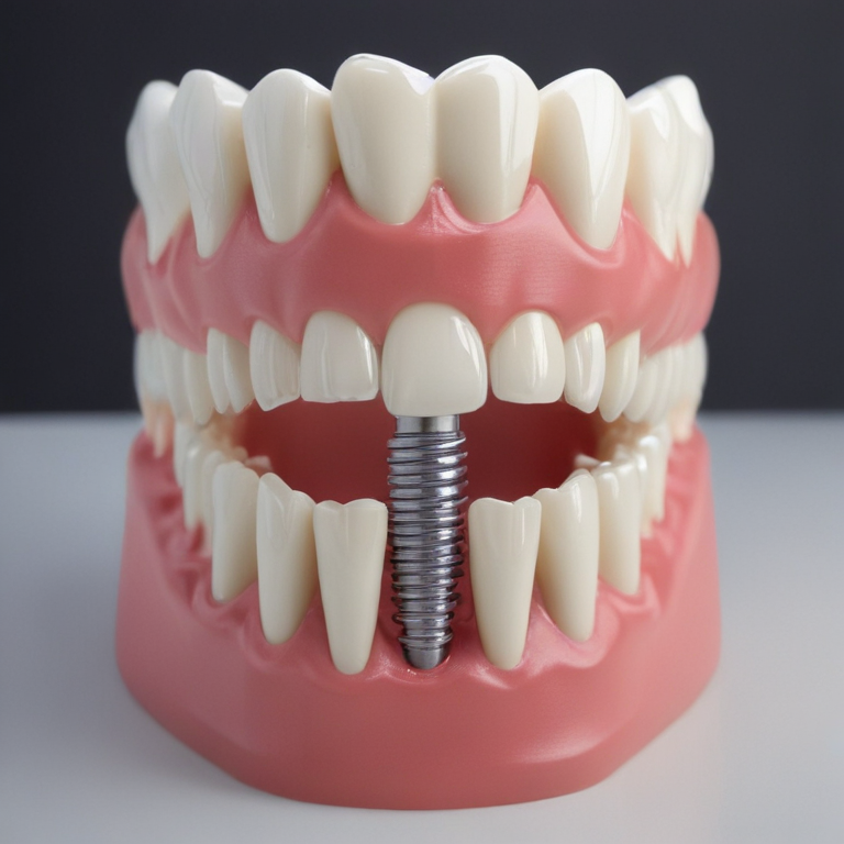 modern, inovative dentist and implants, teeth, modern, futuristic ...
