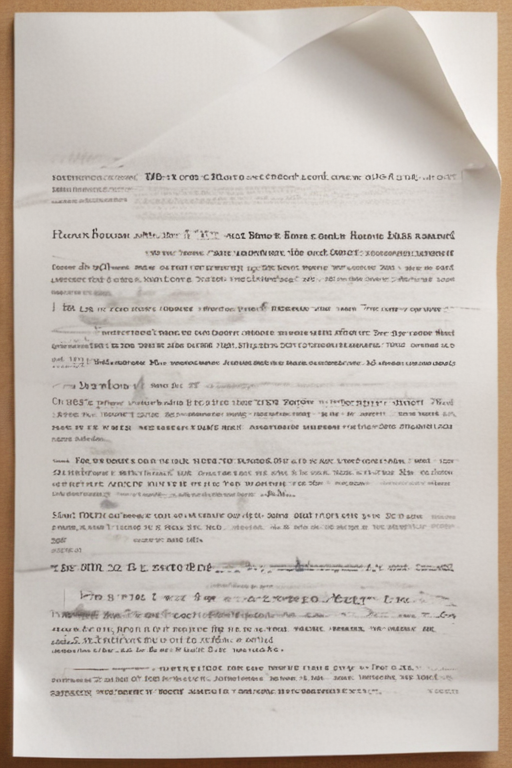 Historical Document Featuring Handwritten Notes and Faded Text on Paper