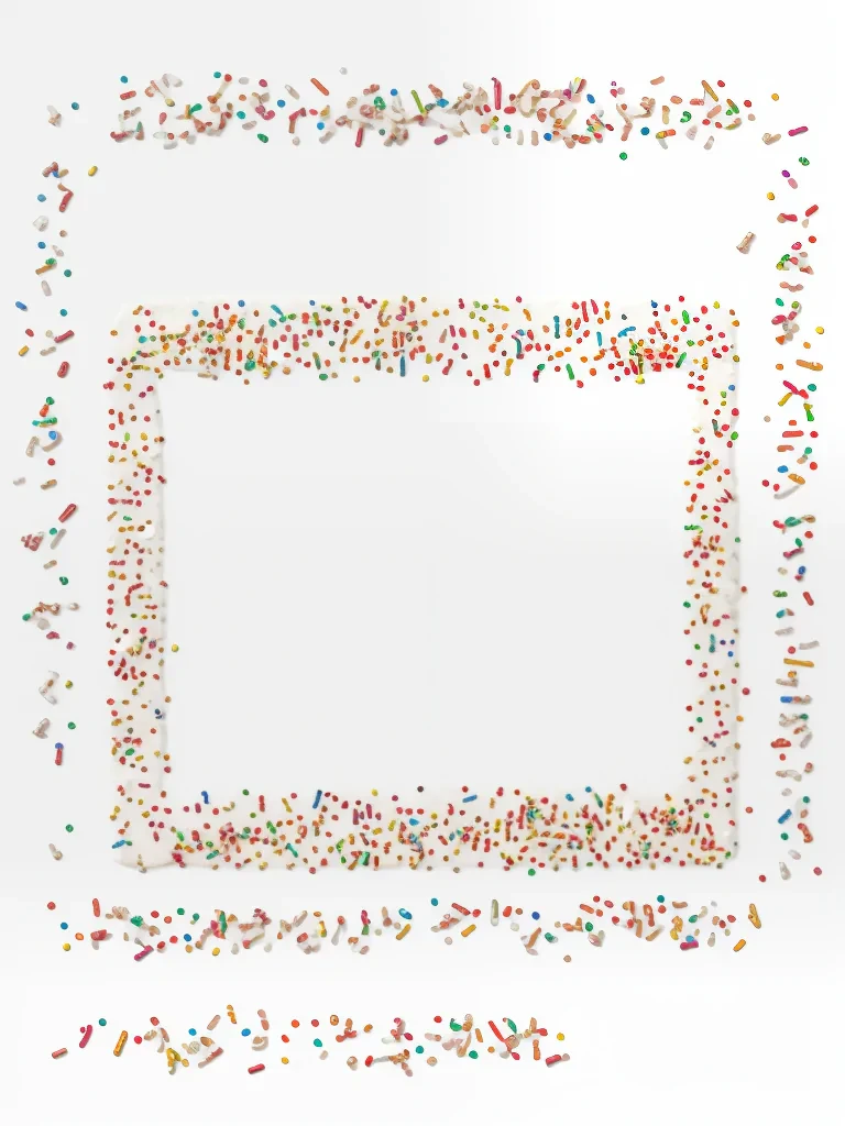 Colorful Sprinkles Create a Whimsical Frame for Your Imagination