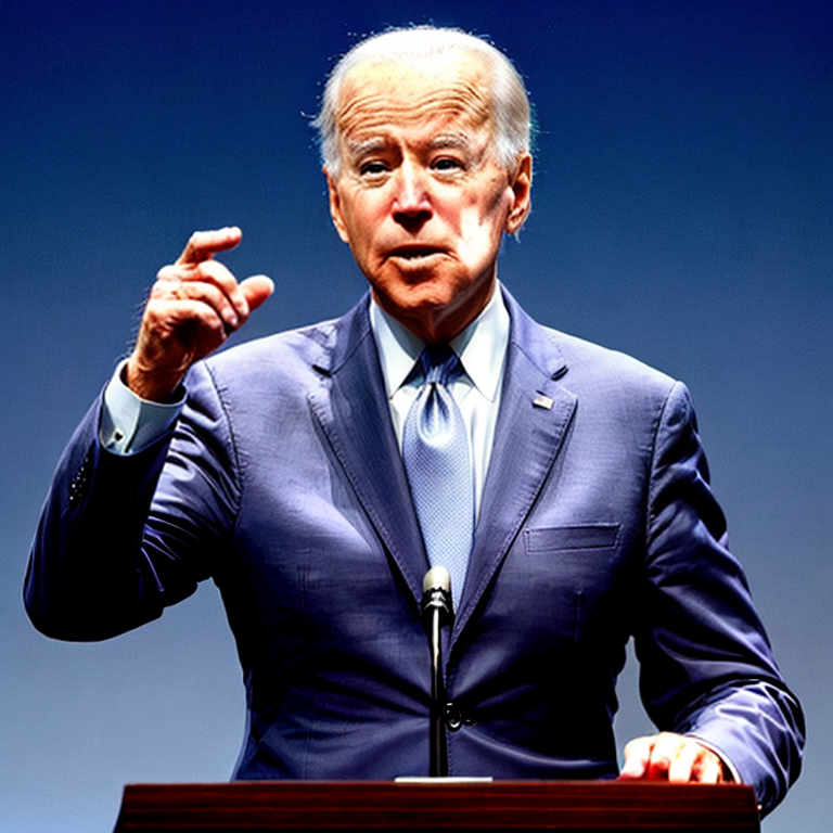 Joe Biden sniffing a ball of hair