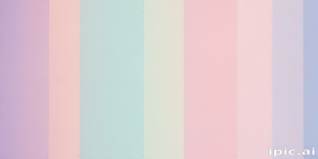 A Soft and Dreamy Color Palette of Pastel Stripes in Harmony.