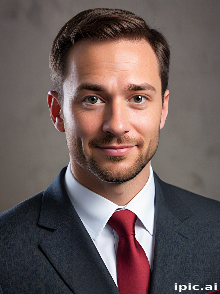 Professional Portrait of a Confident Man in Business Attire Smiling
