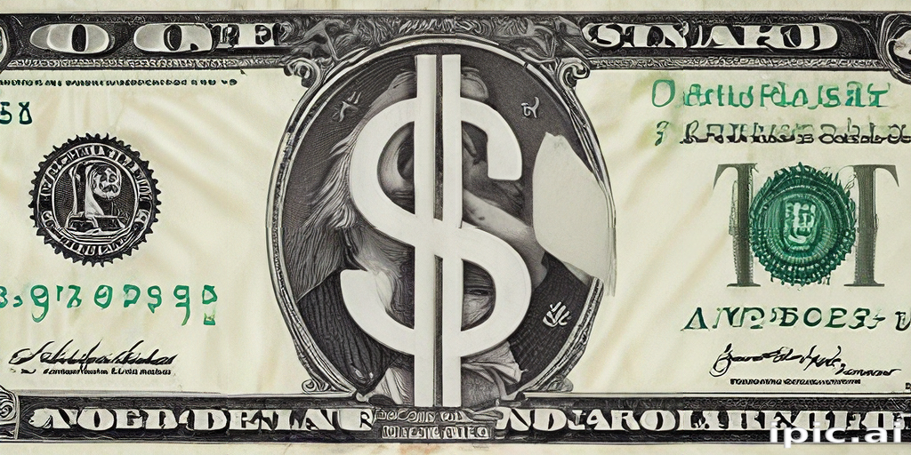 Creative Representation of Currency Featuring a Unique Dollar Sign Design