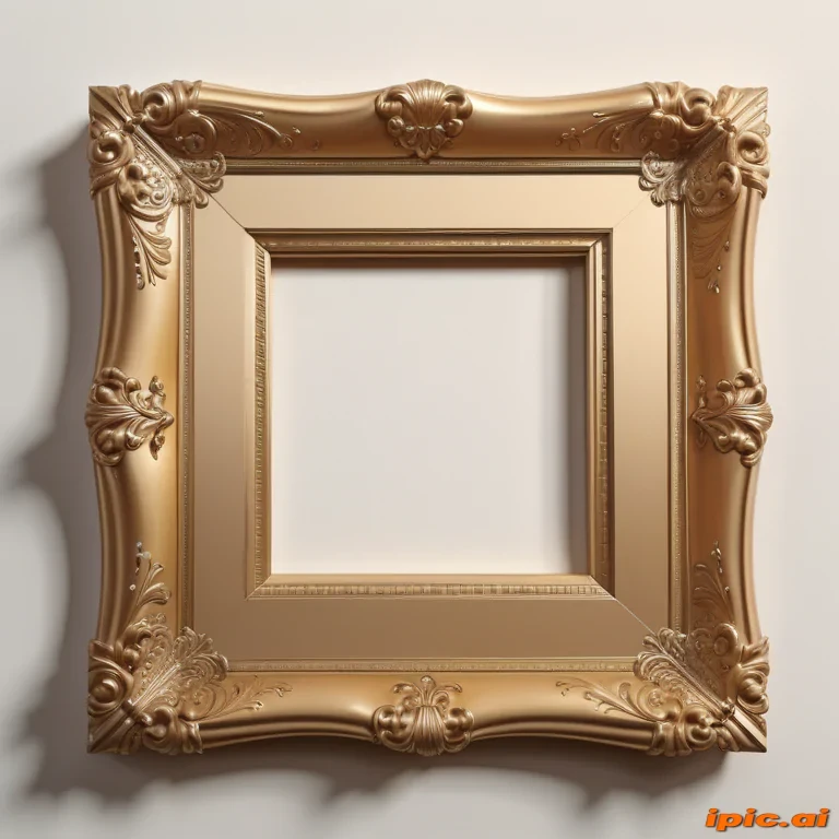 Elegant Vintage Gold Picture Frame Ready for Your Favorite Artwork Display