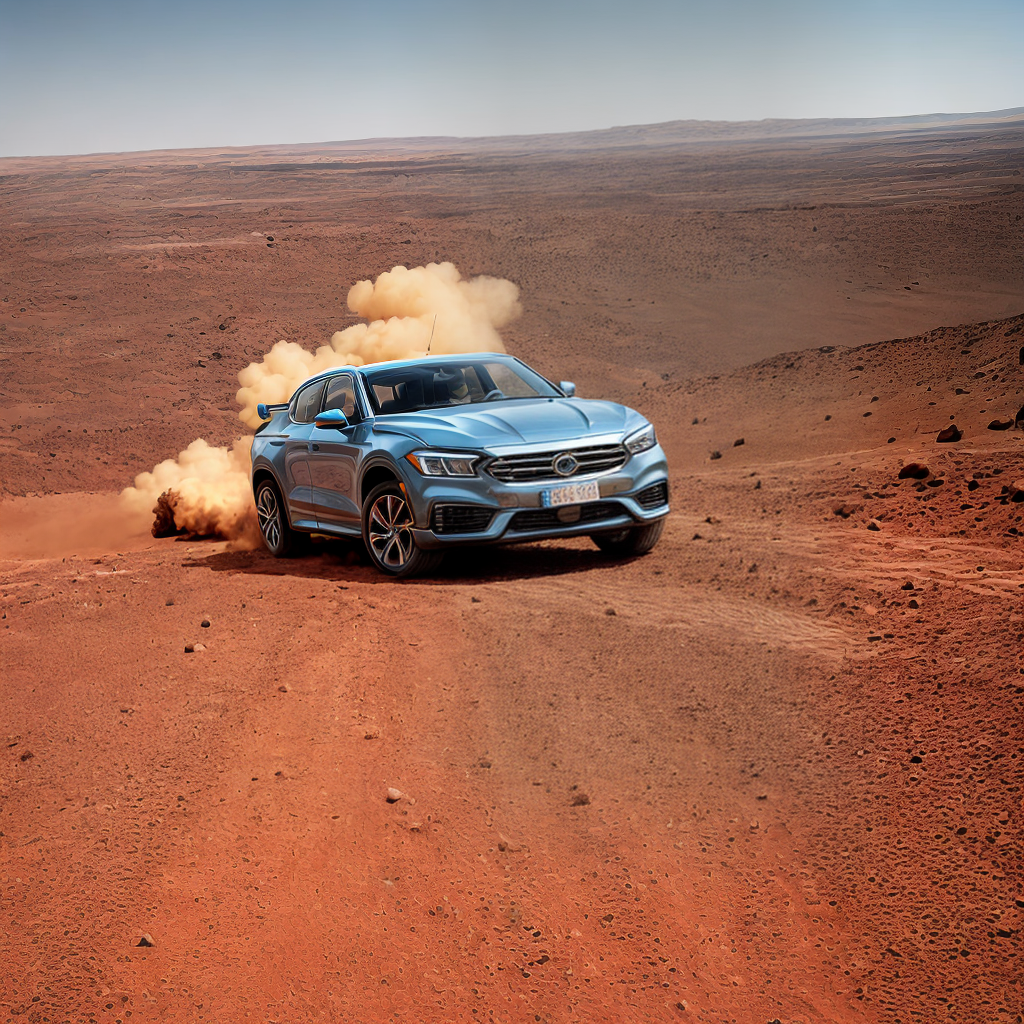 car on mars