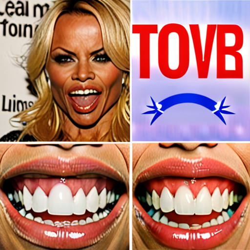 give pamela anderson meth teeth