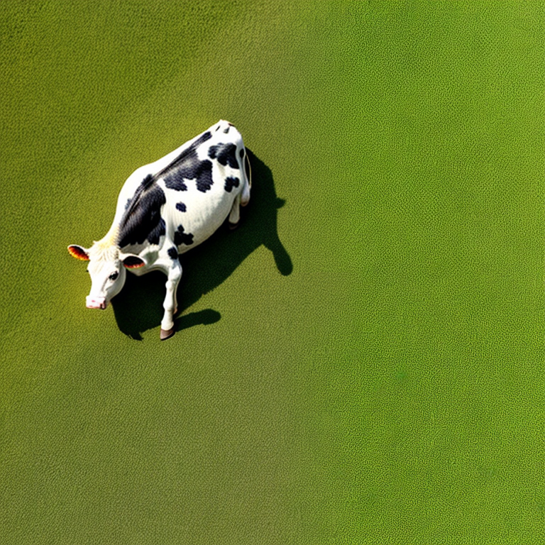 an exhausted cow laying on its back with all four legs out in all ...